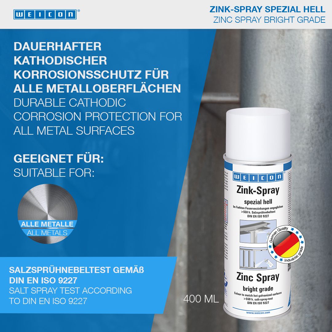 Zinc Spray bright grade | cathodic corrosion protection with approval ...